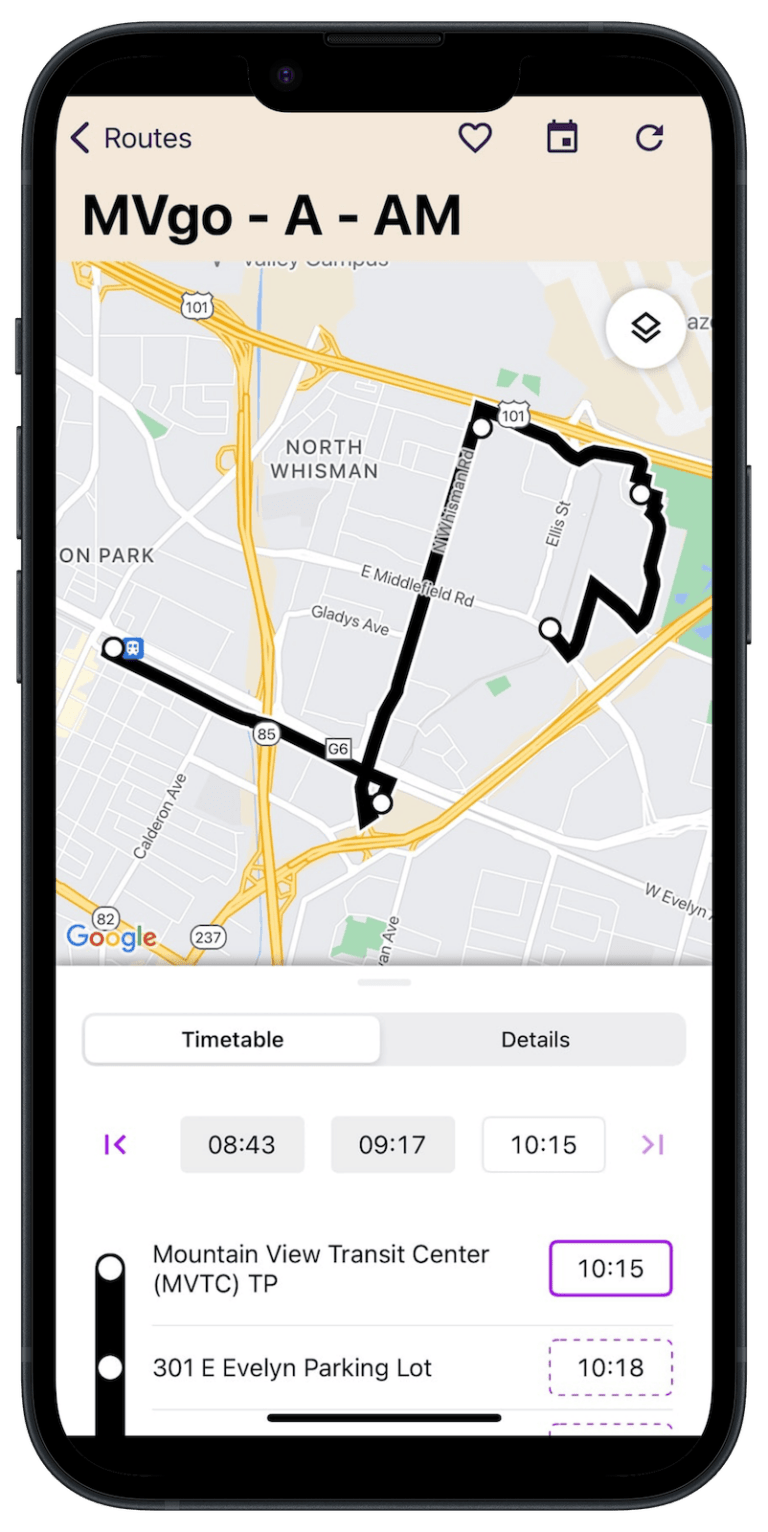 Live Tracking – MVgo – Mountain View Transportation