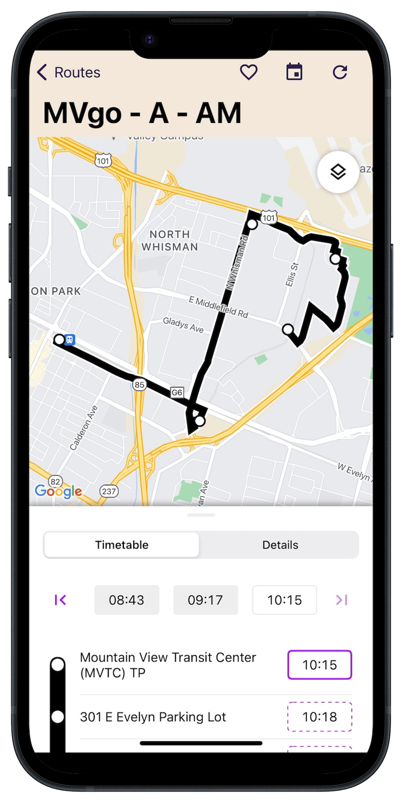Live Tracking – MVgo – Mountain View Transportation