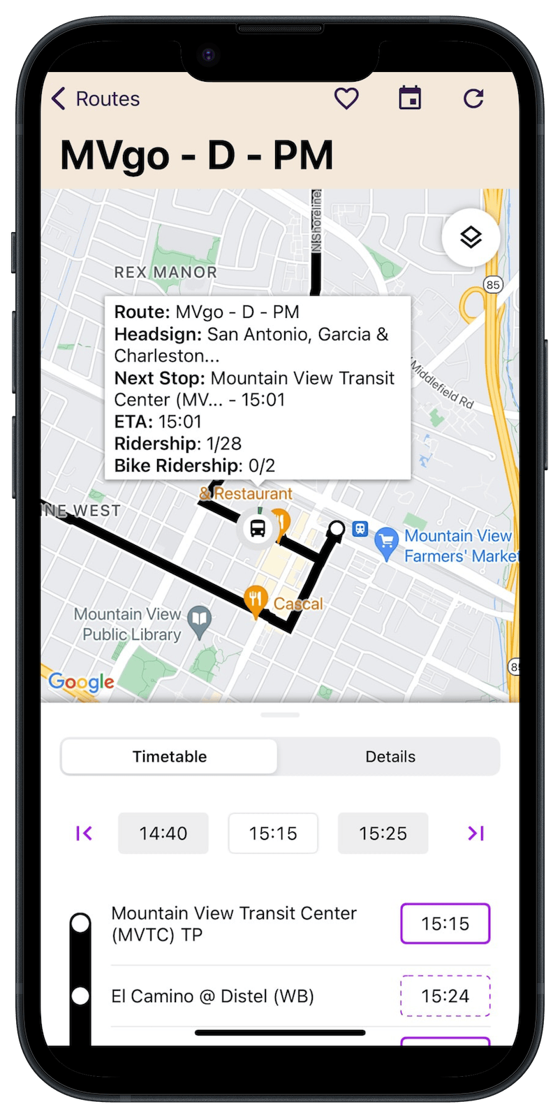 Live Tracking – MVgo – Mountain View Transportation